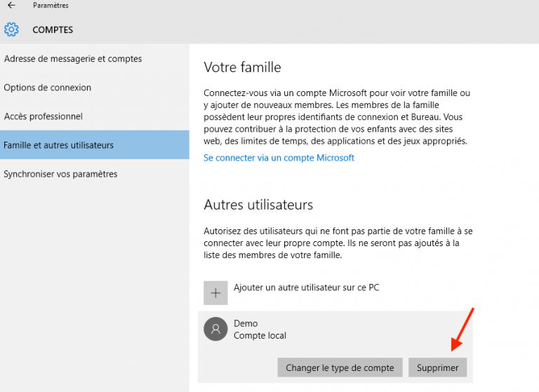 Comment Supprimer Un Compte Utilisateur Local Sous Windows 10 Varcap Informatique