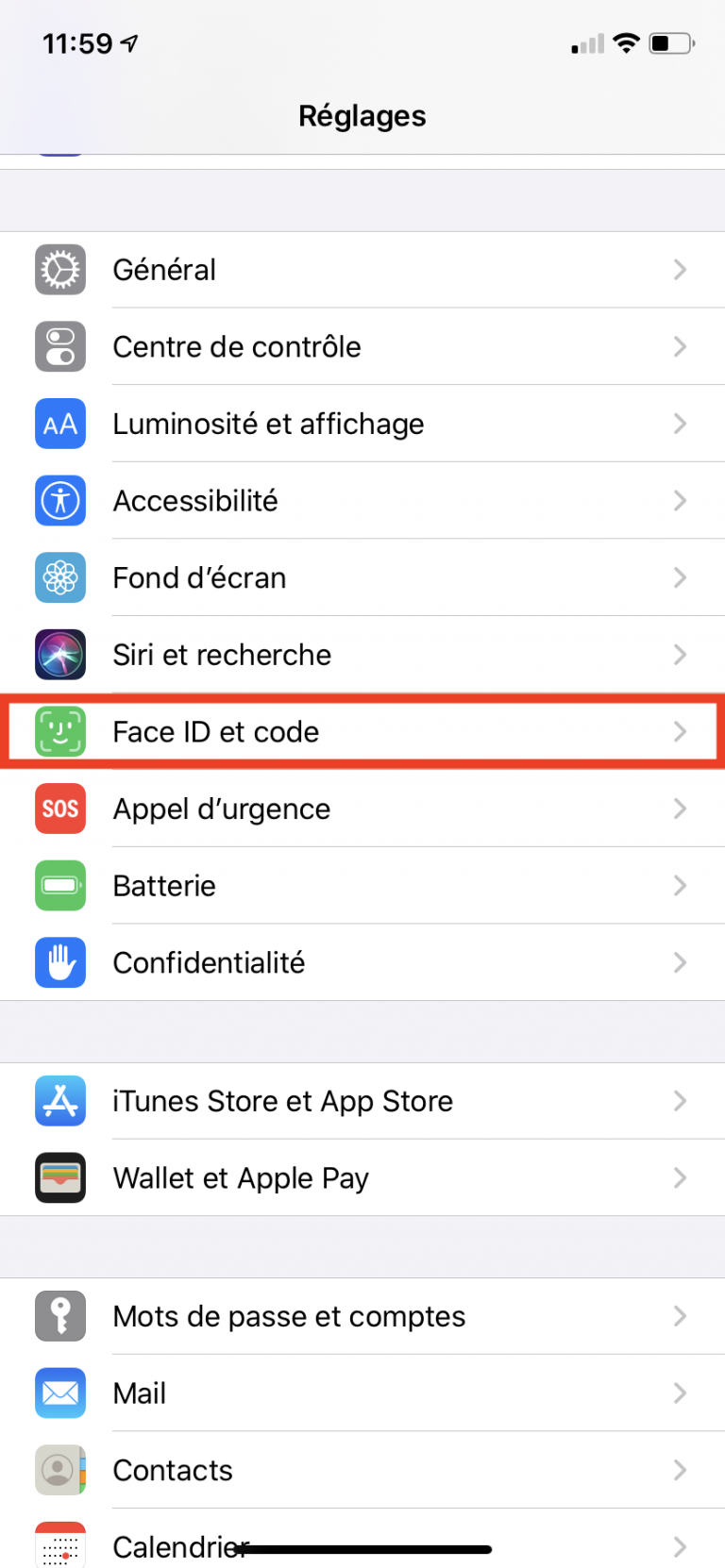 Comment configurer un code alphanumérique sur iPhone