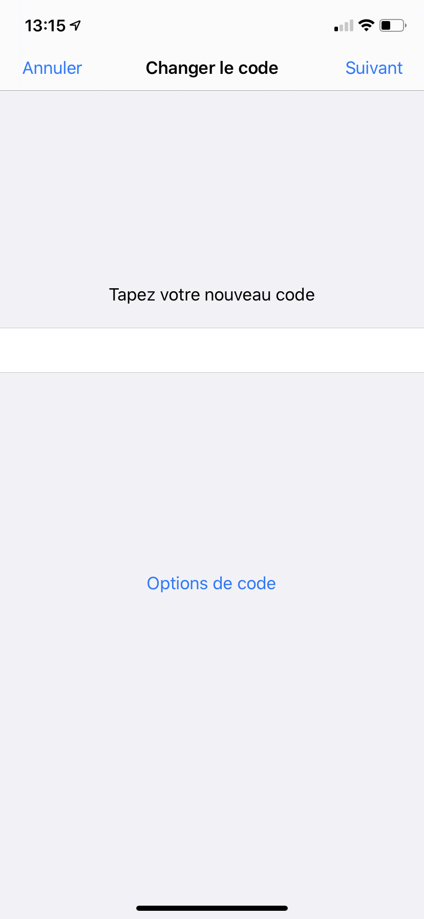 Comment configurer un code alphanumérique sur iPhone